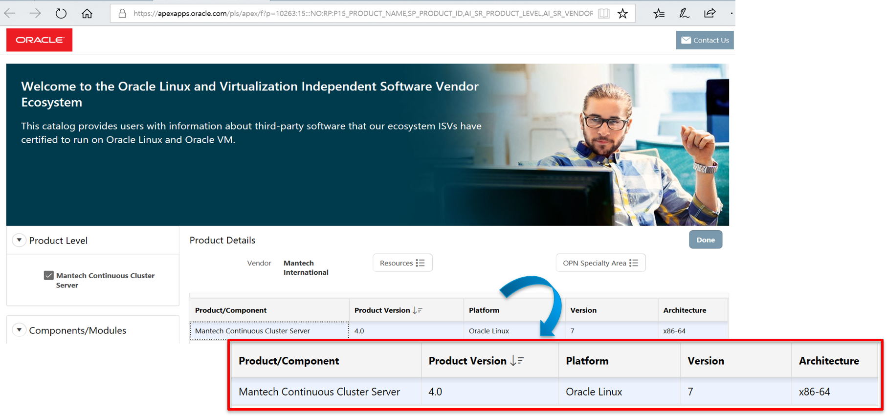 맨텍 MCCS, Oracle Linux 인증 획득 – 맨텍솔루션
